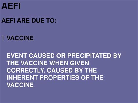 Ppt Adverse Events Following Immunization Aefi Powerpoint Presentation Id 3929234