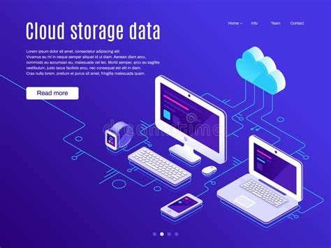 Cloud Storage Landing Page Synchronization Clouds Storages And Devices