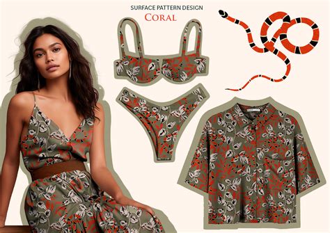 Coral Surface Pattern Design Behance