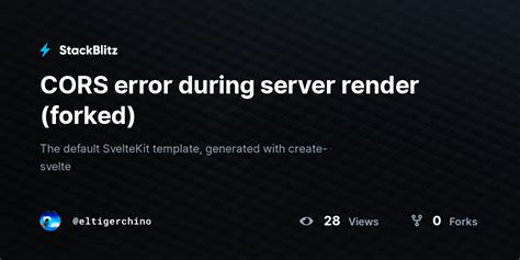cors error during server render forked stackblitz