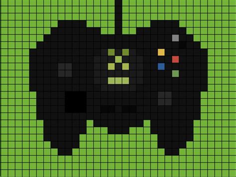 Original Xbox Controller Pixel Art
