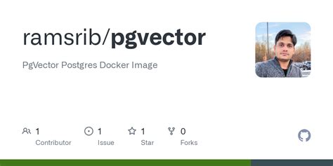 Github Ramsribpgvector Pgvector Postgres Docker Image