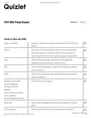 ITN 106 Final Exam Flashcards Quizlet Pdf 10 4 2018 ITN 106 Final Exam Flashcards Quizlet