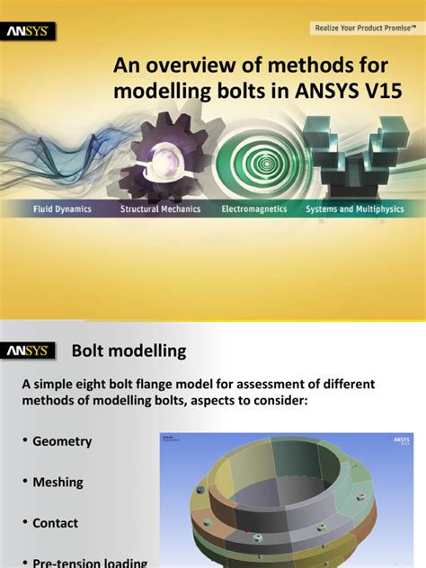 Bolt Modelling In Ansys V15 An Overview Download Free Pdf Nut Hardware Screw