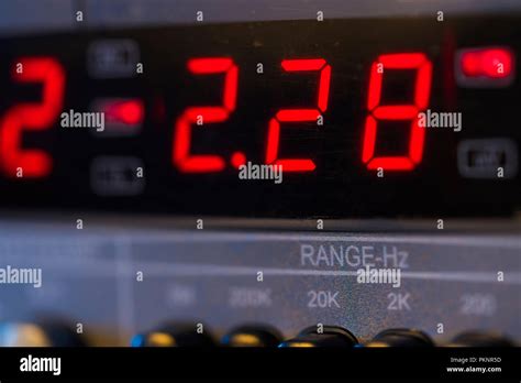 Electronic Measuring Instrument Display Stock Photo Alamy