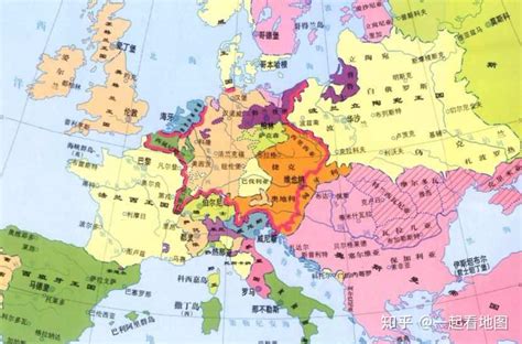 欧洲中世纪历史上最强大的封建国家——神圣罗马帝国的领土变迁 知乎