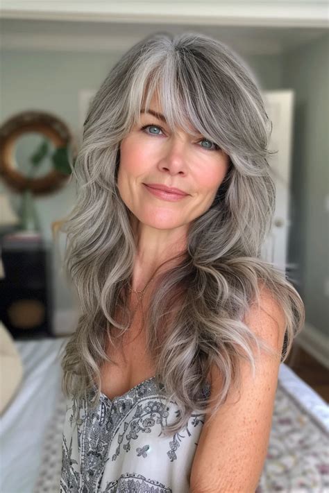 Prettiest Grey Hairstyles With Bangs That Prove Grey Is Glamorous
