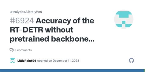 Accuracy Of The Rt Detr Without Pretrained Backbone Does Not Reach The