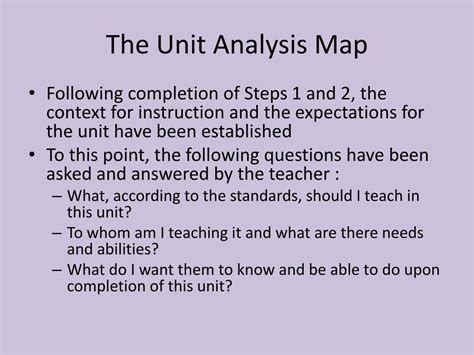 Ppt Unit Analysis Map Hied 30013010 Powerpoint Presentation Free