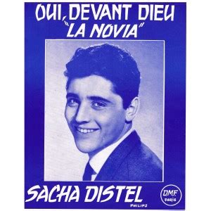 Partition De Sacha Distel Oui Devant Dieu 1961