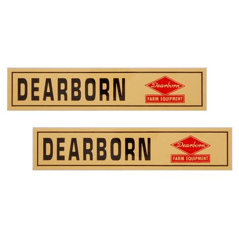 All Ford Dearborn Implement Decal 1939 64 Ford Tractors