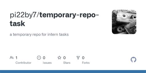 Github Pi22by7temporary Repo Task A Temporary Repo For Intern Tasks