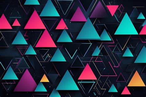 Premium Photo Abstract Geometric Background With Triangle Shape Pattern