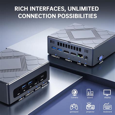 Mini PC NIPOGI Procesor Intel Core I H Pana La GHz GB DDR G M SSD K HDMI