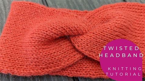 Повязка на голову полой резинкой/ Twisted headband | Knitting tutorial ...