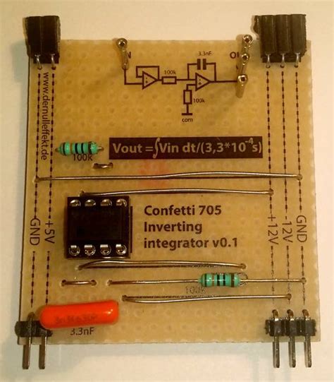 Analogcomputerconfetti705invertingintegrator Paper Pcbs
