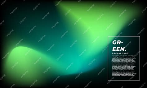 Premium Vector Fluid Green Gradient Mesh Background Template Copy