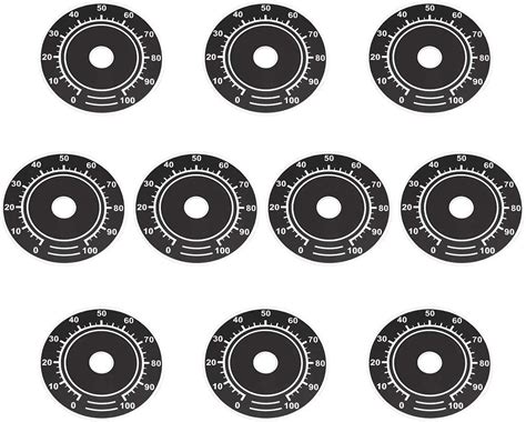 Amazon Com Uxcell Rheostat Variable Transformer Potentiometer Control 0 100 Dial Face Plate