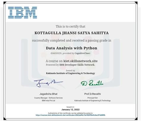 Sahitya Kottagulla On Linkedin Dataanalysis Python Ibmcourse