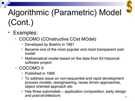 Software Cost Estimation Ppt