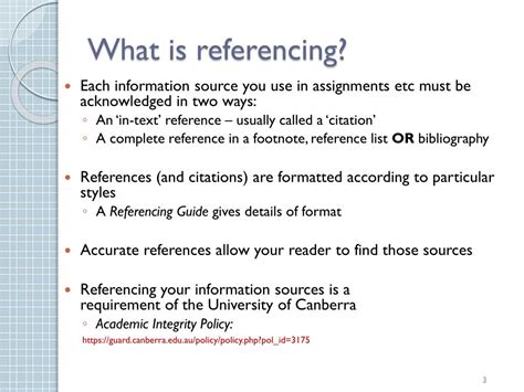 Ppt Basics Of Referencing Powerpoint Presentation Free Download Id1591442