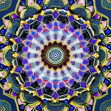 An Intricate Mandala Of Interlocking Patterns Representing The Interconnectedness Of All