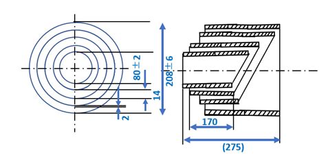 バネの図面表記や製図でのJIS基準バネサイズの見方書き方図解で解説