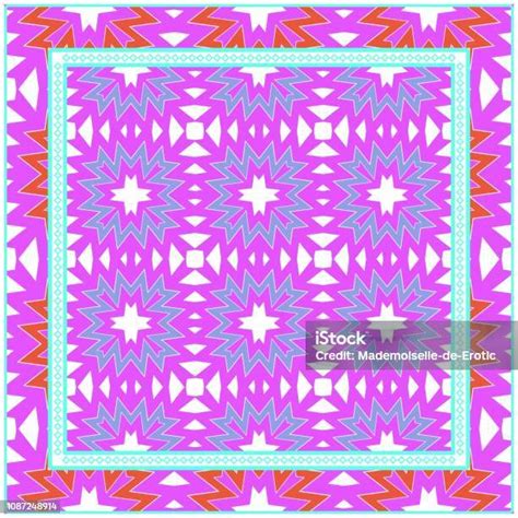 추상 다채로운 기하학적 패턴입니다 장식 프레임 테두리 장식 스크랩북 인쇄 패션 디자인에 대 한 벡터 일러스트입니다 0명에 대한 스톡 벡터 아트 및 기타 이미지 Istock
