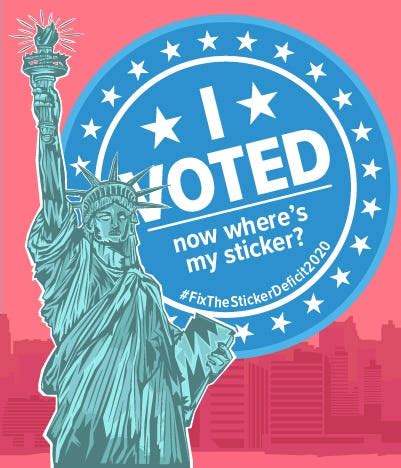 Free Electioni Voted Stickers 2020 Labelvalue