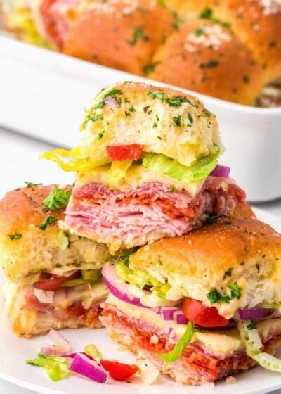 Italian Sub Sliders Simply Happy Foodie