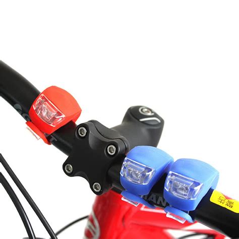 실리콘 자전거 조명 Mtb Led 전방 휠 램프 손전등 사이클링 액세서리 티몬