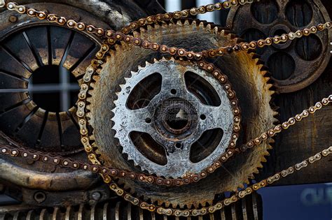 工业齿轮特写高清图片下载 正版图片 摄图网