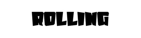 Rolling Font