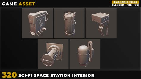 Artstation 320 Sci Fi Space Station Interior Bundle 30 Off Resources