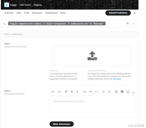 Kaggle入门预测赛，手写数字识别digit Recognizer，使用kaggle Kernel作答，f098kaggle Code