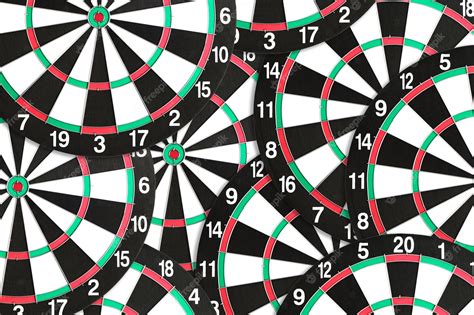 Premium Photo Dartboard On A White Background