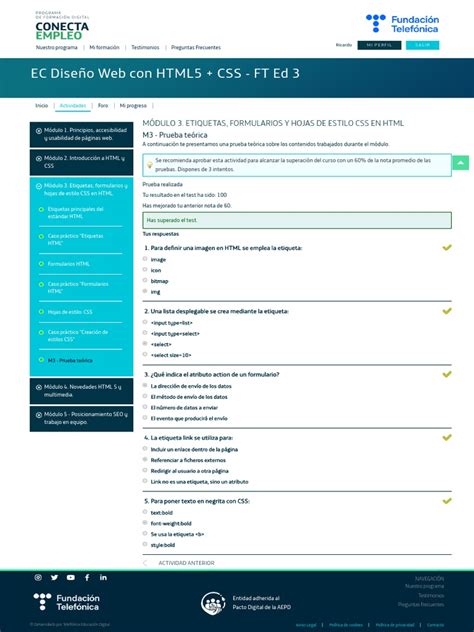 Ec Diseño Web Con Html5 Css Ft Ed 3 Modulo 3 Pdf Html Red Mundial