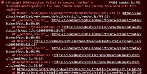Uncaught Domexception When Clicking A Link For The First Time · Issue 65 · Hotwiredturbo · Github