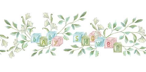 이음새가 없는 테두리 테두리 프레임 손으로 그린 레터링 큐브 아기 나무 이빨 에코 액세서리 딸랑이 거품 및 풍선 별과 하트 신생아에 게 그리기 생일 엽서 포장 선물 수채화