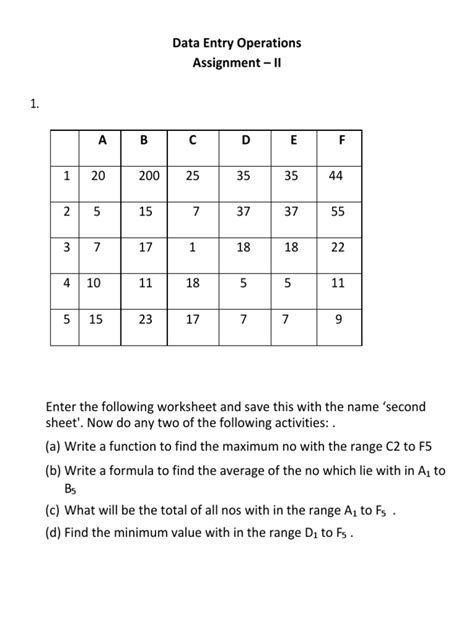 Data Entry Operations Pdf