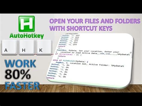 Use Autohotkey For Making Standard Folders And Opening The Desired Files Speed Up Your