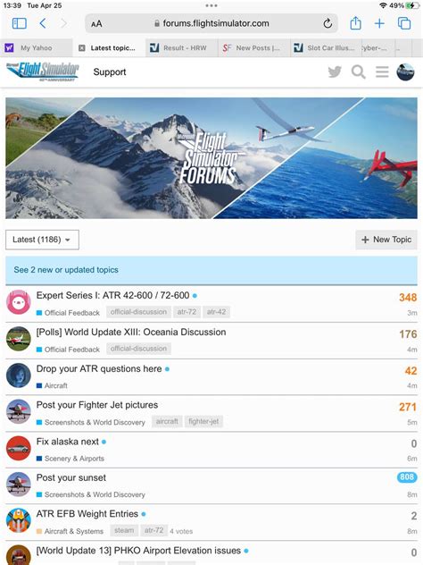 Forum View On IPad General Discussion Microsoft Flight Simulator Forums