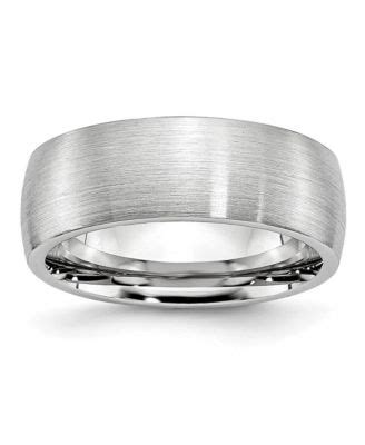 Chisel Cobalt Satin Half Round Wedding Band Ring Macys