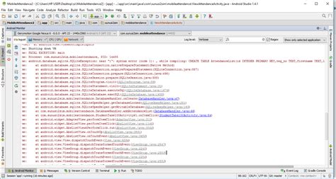 Java Error Of Inserting Data Into Sqlite Database Stack Overflow