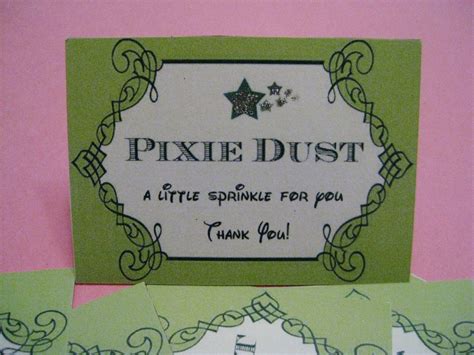 Pixie Dust Thank You Appreciation Cards Disney Theme Park Cast Members