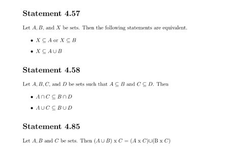 Solved Statement Let A B And X Be Sets Then The Chegg Com