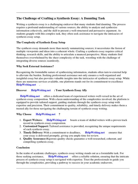 Synthesis Essay Setup Download Free Pdf Essays Dialectic