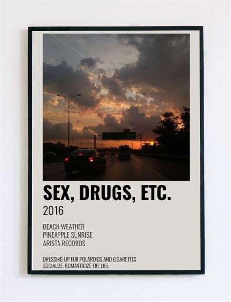 Lamiframe Sex Drugs And Etc Song Music Framed Poster Wall Decoration Art Poster Matte