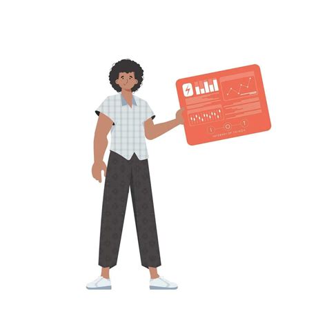 A Man Holds A Panel With Analyzers And Indicators In His Hands Iot And Automation Concept