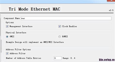 请教大侠们一个关于xilinx 网络ip核 tri mode Ethernet MAC v3 5的使用问题 微波EDA网